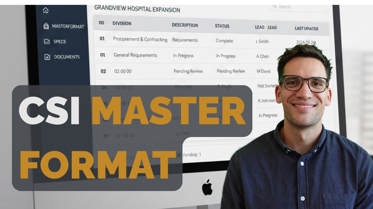 CSI Master Format - Explained