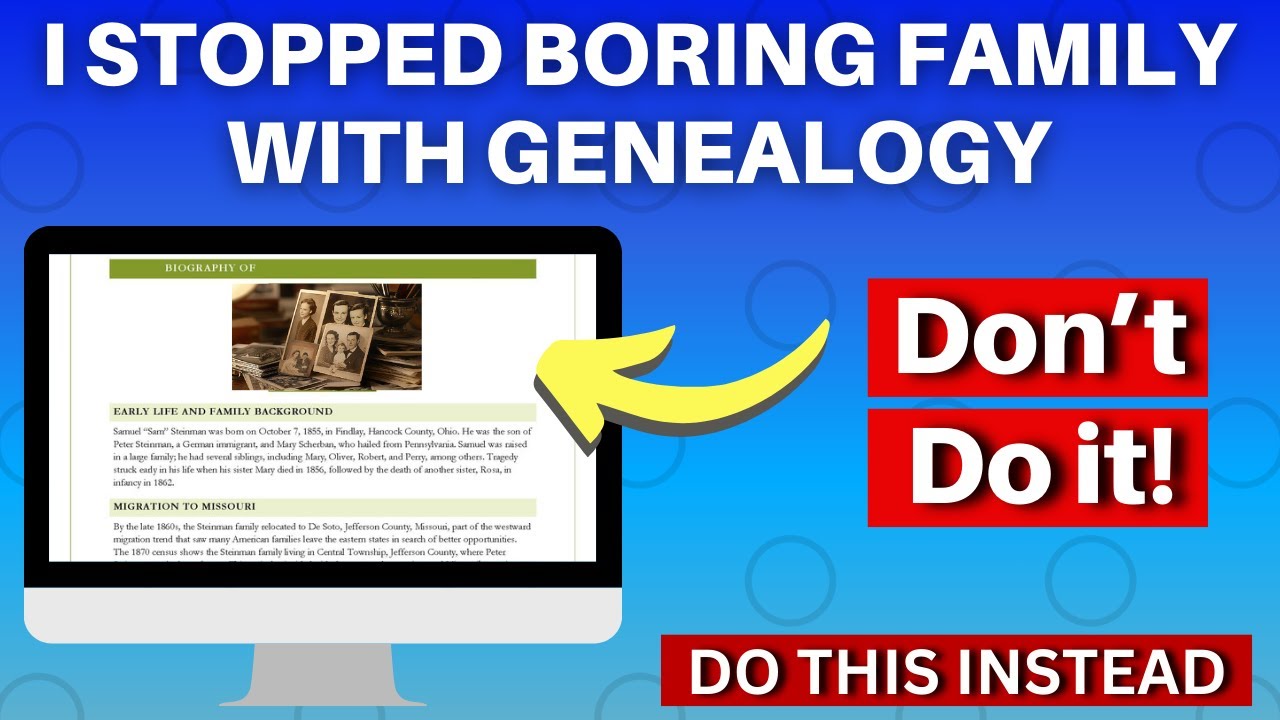 I Stopped Boring My Family With Genealogy | Do THIS Instead