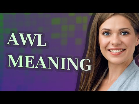 Awl | meaning of Awl