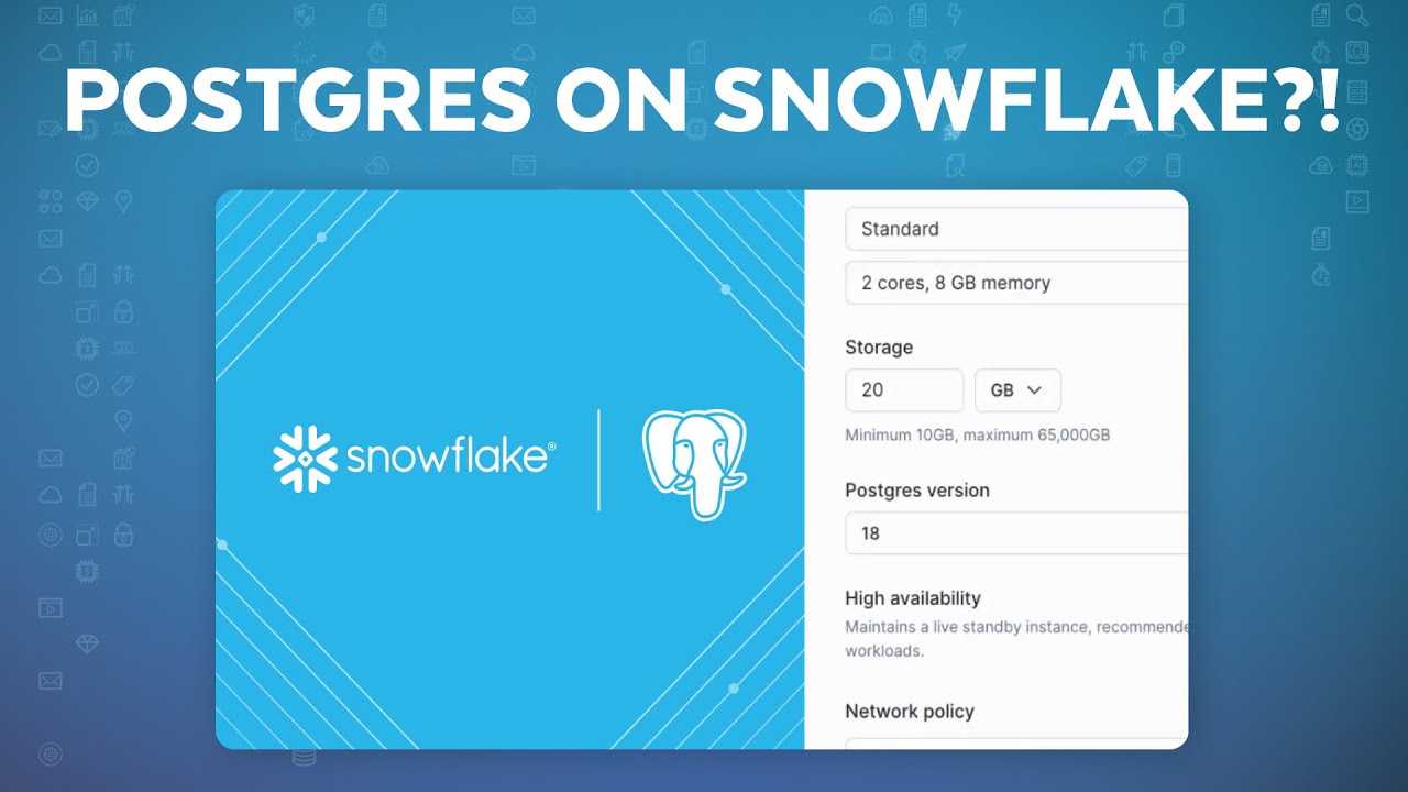 Snowflake Postgres In 2 Minutes: Fully Managed Postgres On Snowflake