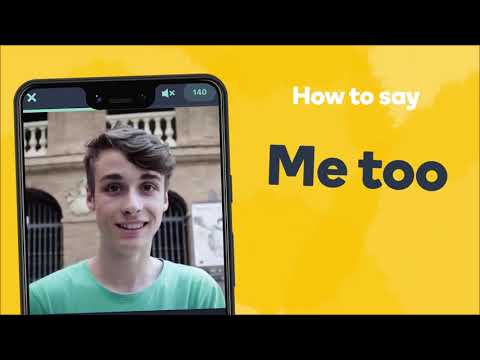 How to say "Me too" in Spanish - Learn Spanish fast with Memrise