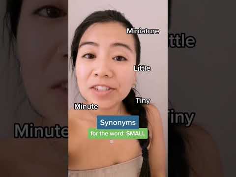 How many synonyms can you think of for the word: SMALL? #englishsynonyms #englishvocabularywords