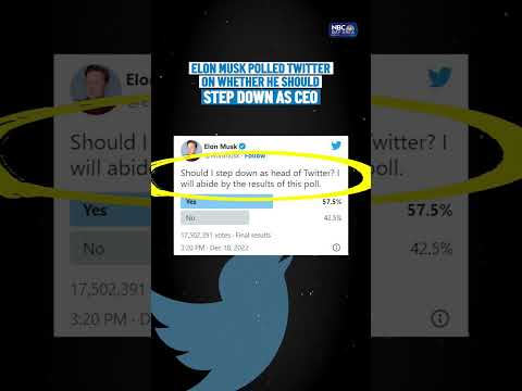 #ElonMusk polls #Twitter on whether he should step down as CEO • #news #syncedin