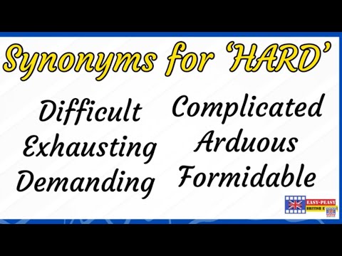 Easy-peasy British English - Common Words Synonyms - Ep. 8 βhardβ