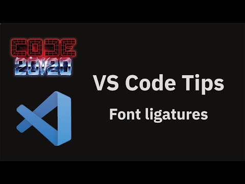 VS Code tips — Font ligatures