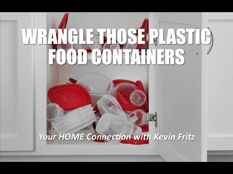 Organize Plastic Food Containers and Find the Lids!