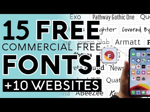 15 FREE Fonts For Print On Demand + Websites to Find Commercial-Free Fonts Amazon Merch Redbubble