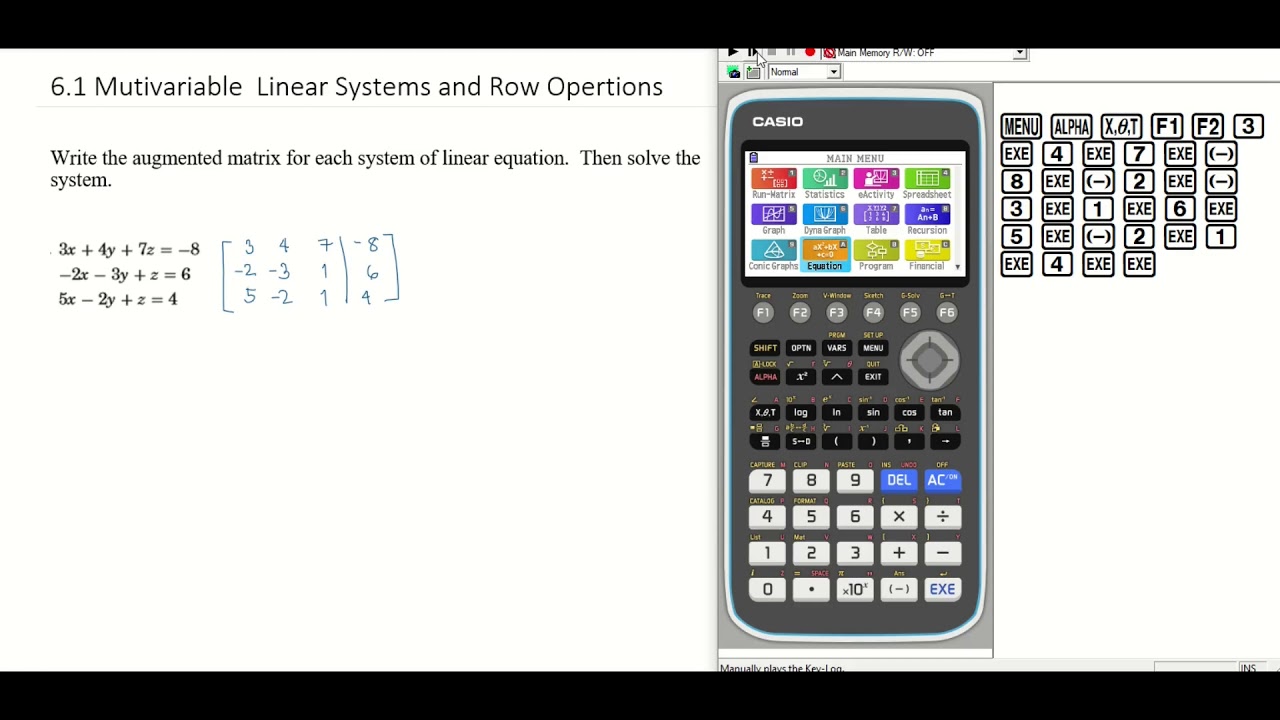6 1 Multivariable Linear Systems and Row Operation