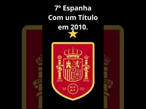 As 8 Seleções com mais títulos na Copa do Mundo