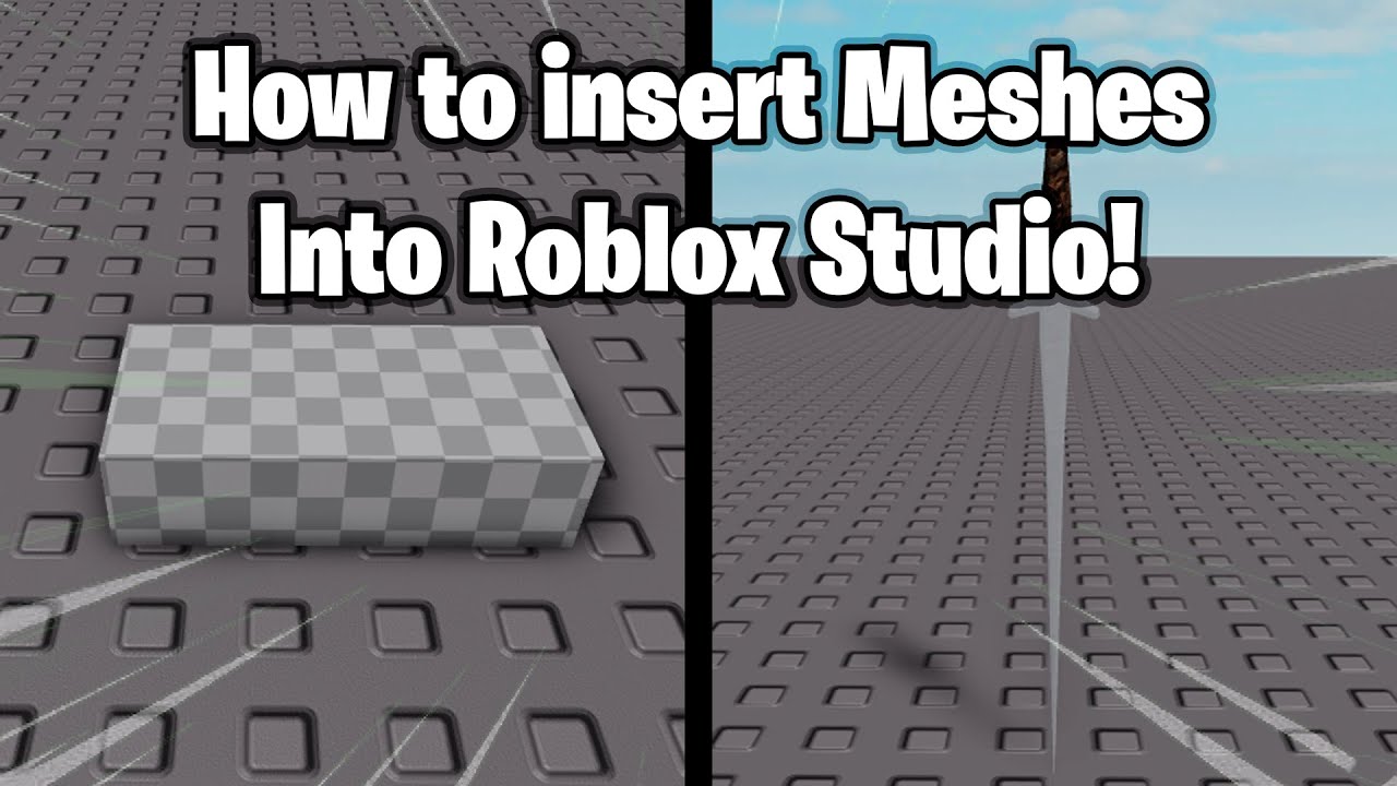How to insert Meshes into Roblox Studio!