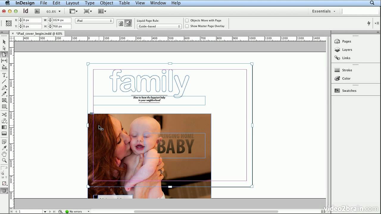 Adobe Indesign CS6 Tutorial - 52  Using Liquid Layout