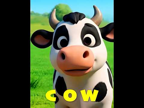 What Sound Does a Cow Make? Let’s Spell C-O-W! 🐮 #shortsforkids