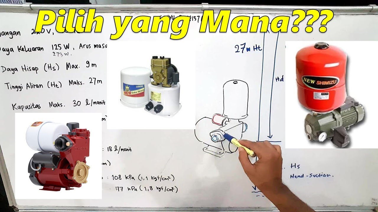 How to choose a water pump that suits your needs, by looking at the specifications