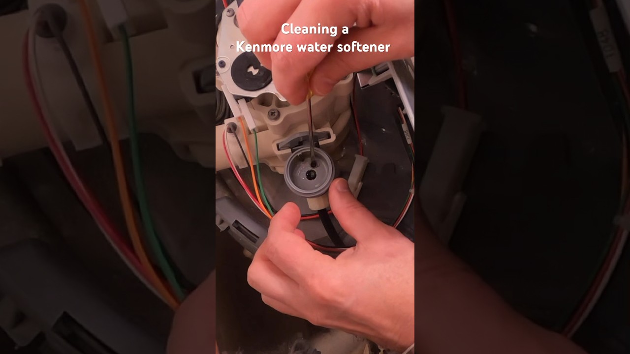 Clean a Kenmore water softener nozzle and venturi