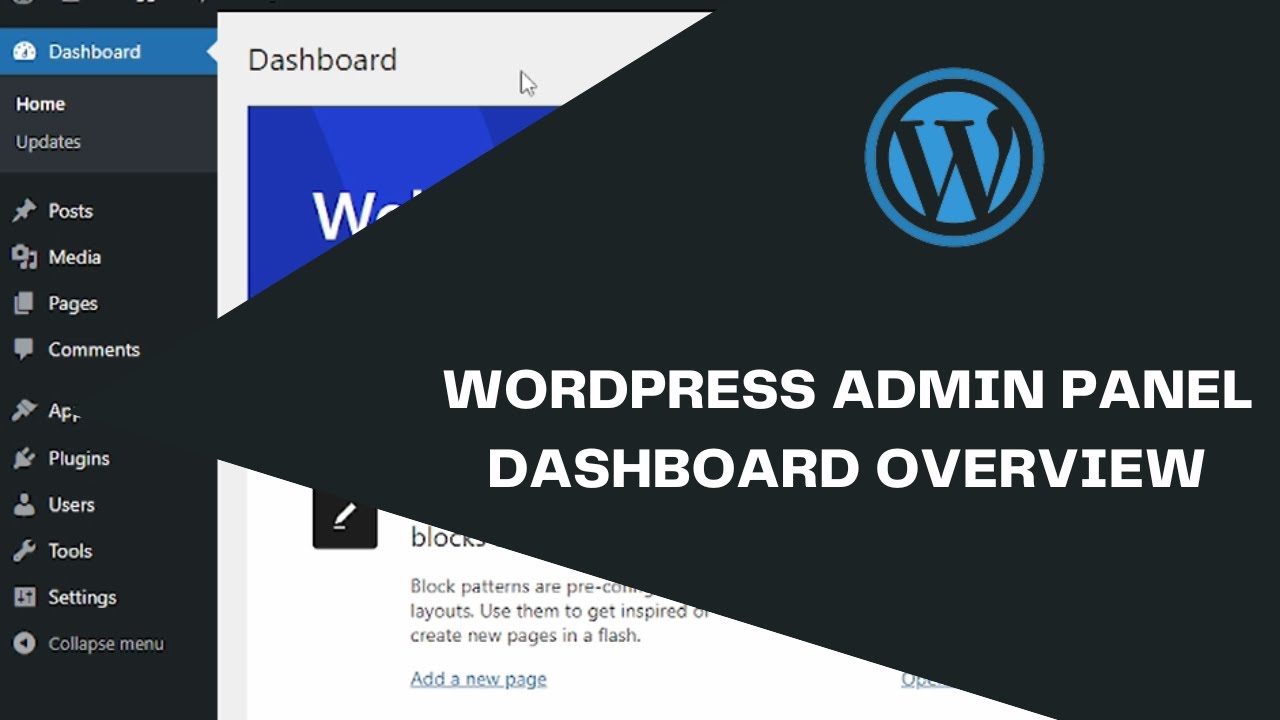 Wordpress Admin Panel Dashboard Quick Overview | Happy Programmer | 2023