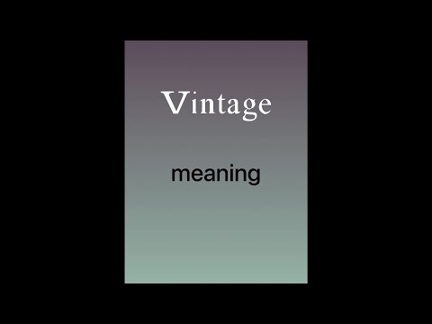 Vintage meaning #shorts