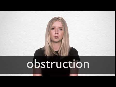 OBSTRUCTION definition and meaning | Collins English Dictionary