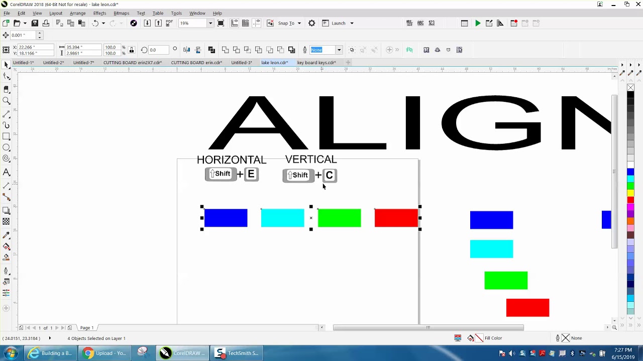 Corel Draw Tips & Tricks Align with the Shift Key