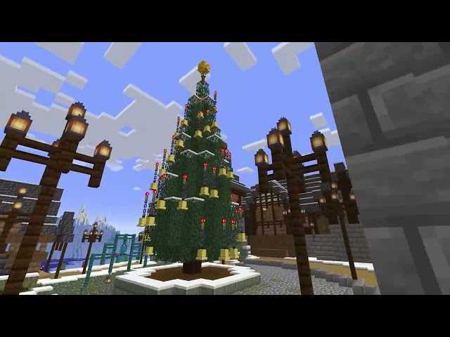 Medieval Christmas Town (Java & Bedrock) 1.20.1+ Minecraft Map