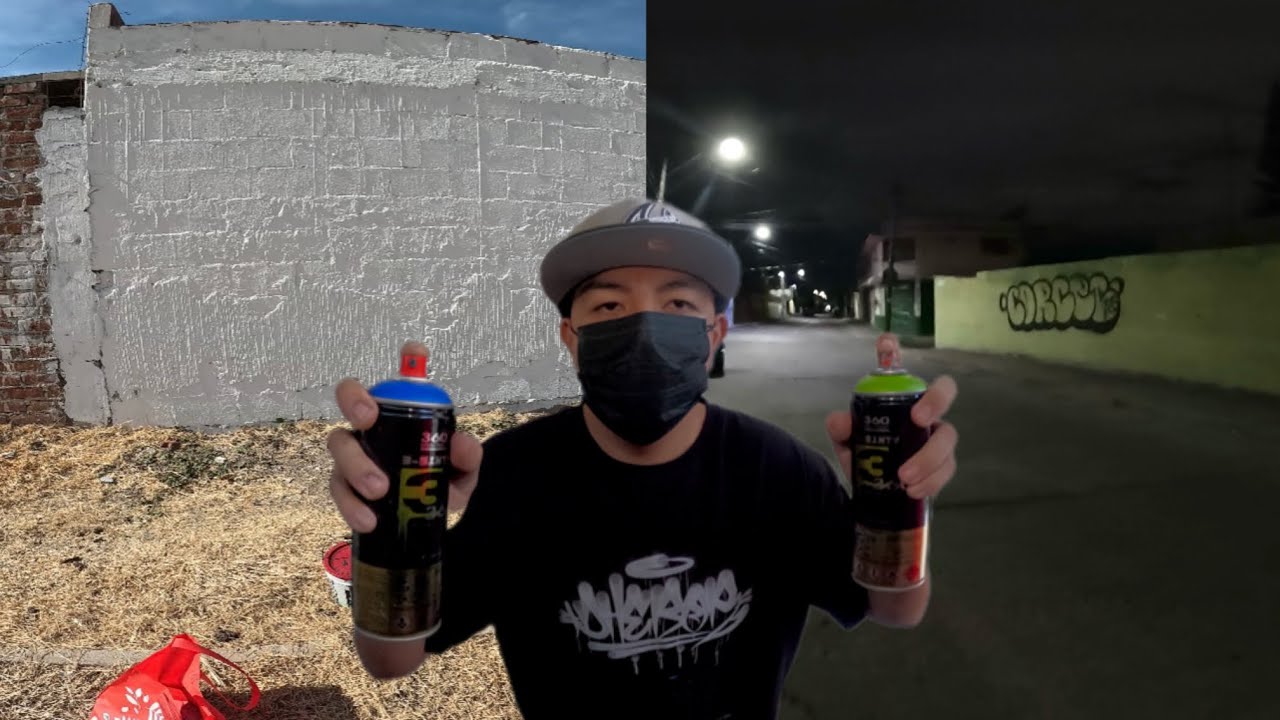 24-hour challenge painting illegal graffiti