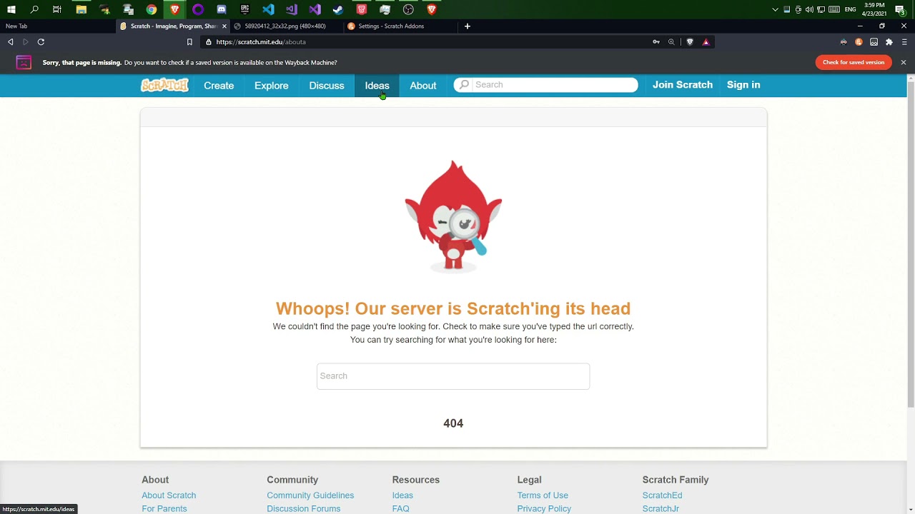 How to get the 403 (Forbidden) Error on Scratch!