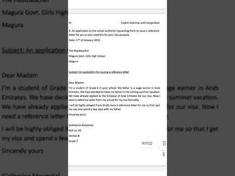 write an application for issuing a reference letter