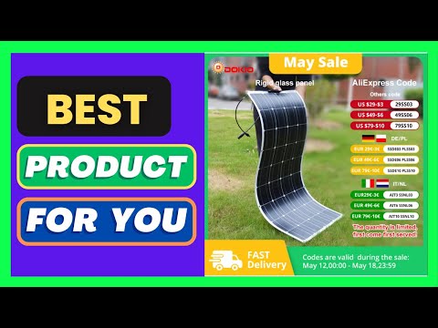 DOKIO, 18V 100W Flexible Solar,Panels