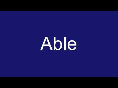 Able Meaning | E-Dictionary