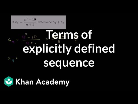 Worked example: sequence explicit formula (video) | Khan Academy