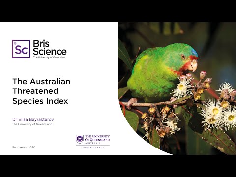 BrisScience (Sept 2020): The Australian Threatened Species Index