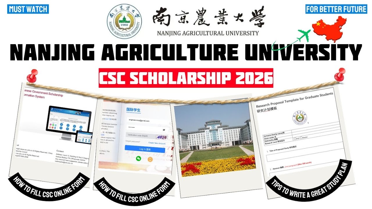 Nanjing Agricultural University CSC Scholarship 2026 | Step-by-Step Guide