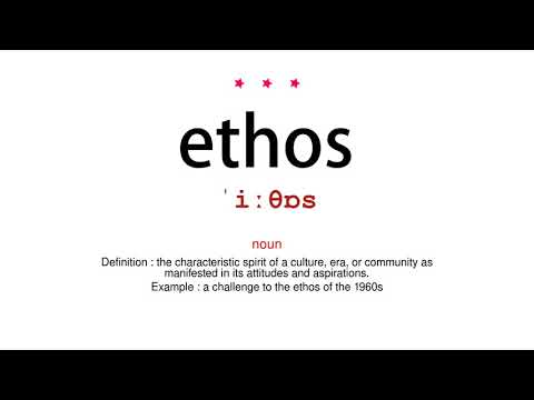 How to pronounce ethos - Vocab Today