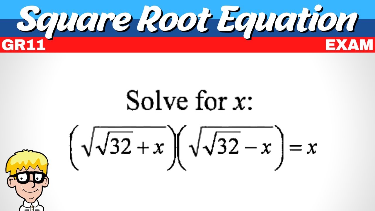 4g) Square root equations gr 11 | Try