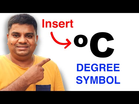 How to Make a Degree Symbol in Word