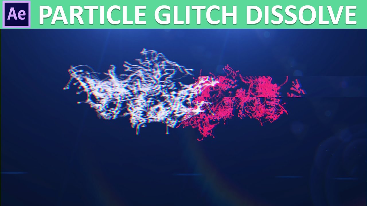 After Effects Particle Glitch Text Dissolve Tutorial