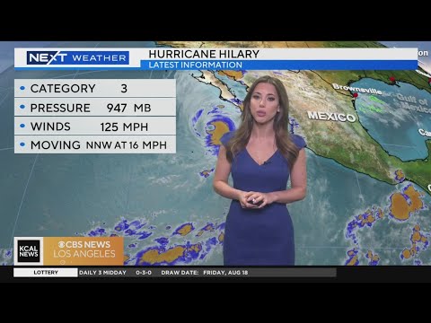 Tracking Hilary: the hurricane downgrades to Category 3