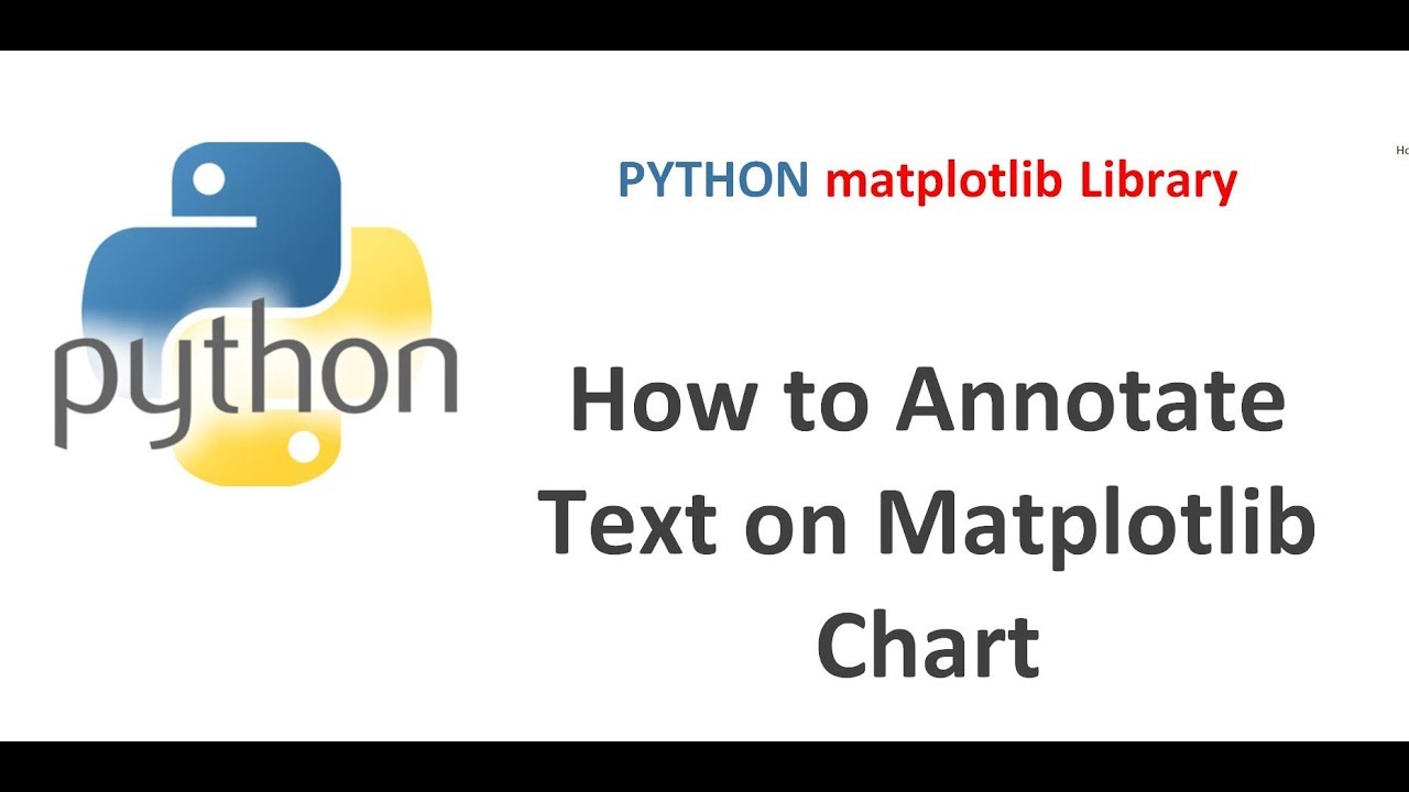 Python Matplotlib Tutorial | Annotating text on Matplotlib chart