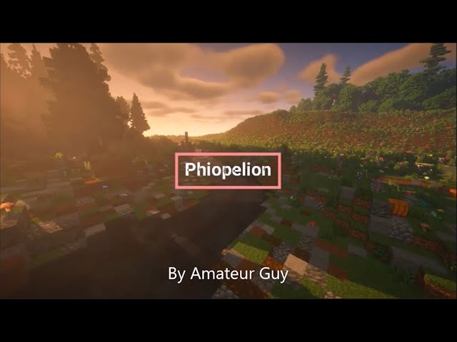Phiopelion- Free Survival Friendly map- Java and Bedrock map Minecraft Map
