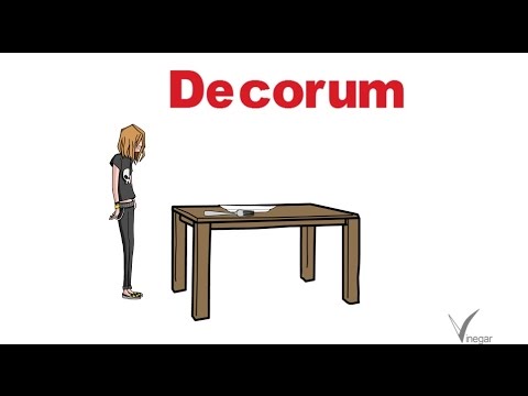 Decorum-meaning in English and Hindi with usage