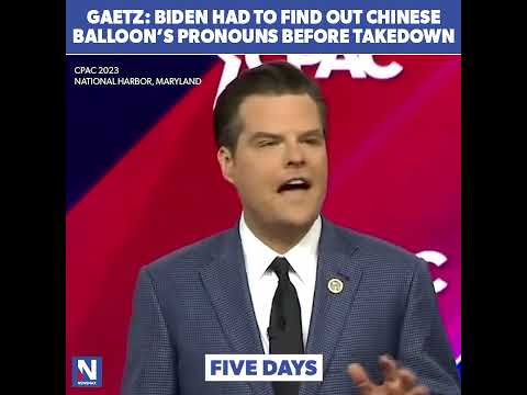 Biden military had pronoun trouble during Chinese spy balloon fiasco: Gaetz