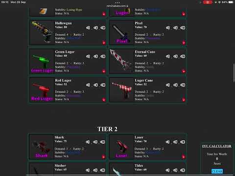 Mm2 value list update (2022 September)
