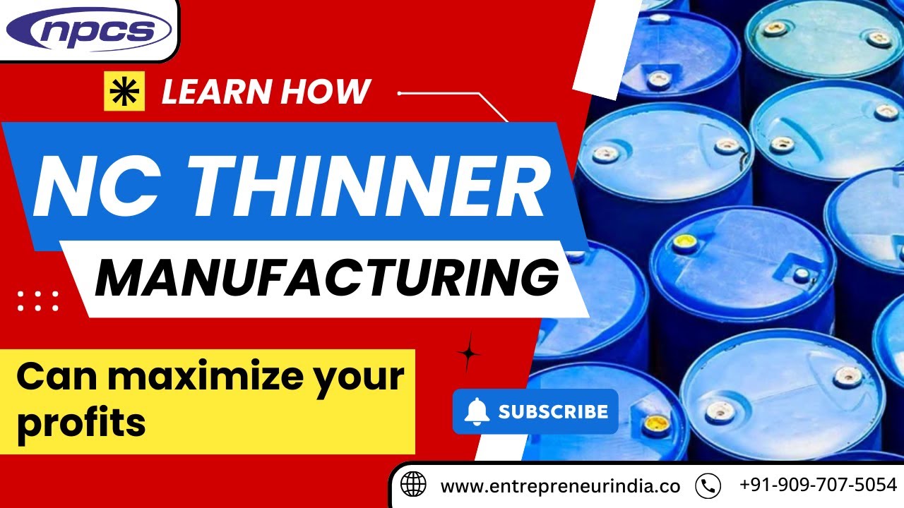 NC Thinner Manufacturing Business | Production of Nitro Cellulose (NC) Thinner.