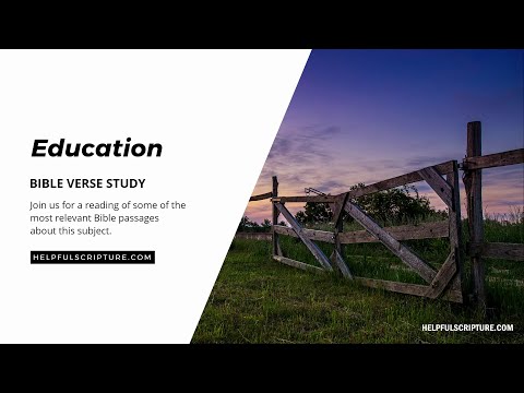 Bible Verses About Education