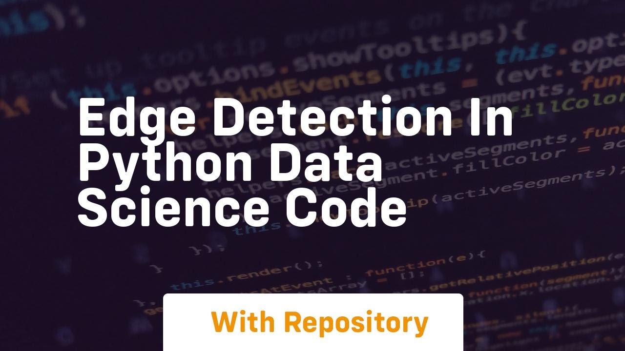 edge detection in python data science code