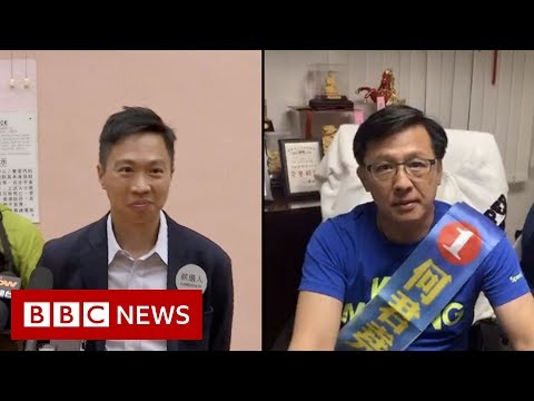 Hong Kong elections: A winner and loser in historic poll result - BBC News