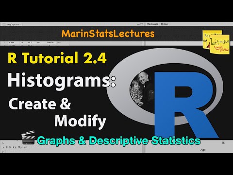 How to Make Histograms in R (R Tutorial 2.3) Video Lecture - Mastering ...