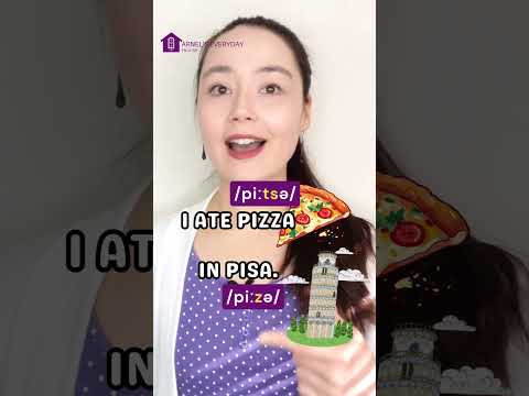 pronounce "pizza" correctly in English