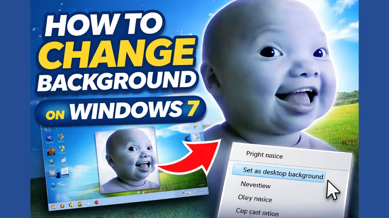 Windows 7 Desktop Background Change | Easy Tutorial