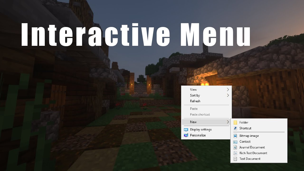 Interactive chat menu (No plugins)