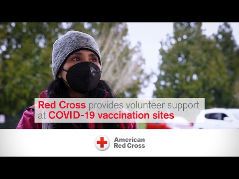 Red Cross provides volunteer support at COVID-19 vaccination sites